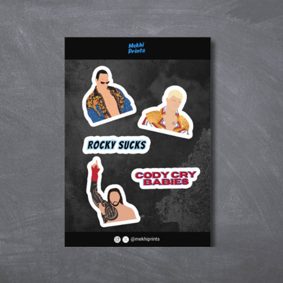 Bloodline Versus Cody Rhodes Sticker Sheet - Etsy