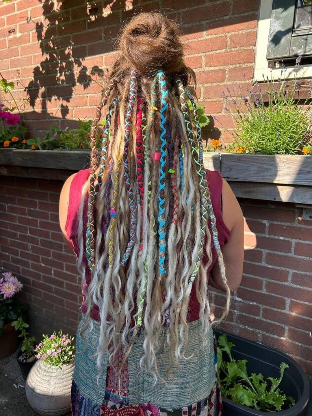 Honey Ombre Luxe Hybrid Locks Curly Dreads Wavy Dreadlocks. Custom Made ...