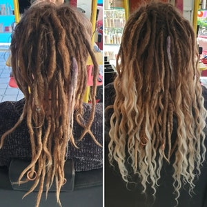 Honey Ombre Luxe Hybrid Locks Curly Dreads Wavy Dreadlocks. Custom Made ...