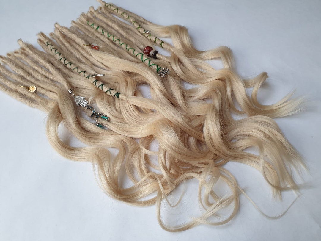 SHED RESISTANT Custom 100% Human Hair Hybrid Locks Extra Volume Luxe ...
