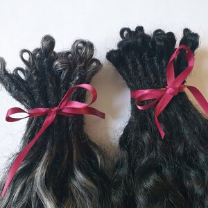 Hybrid Locks Curly Dreads / Wavy Dreadlocks. Custom Made to Order in ...