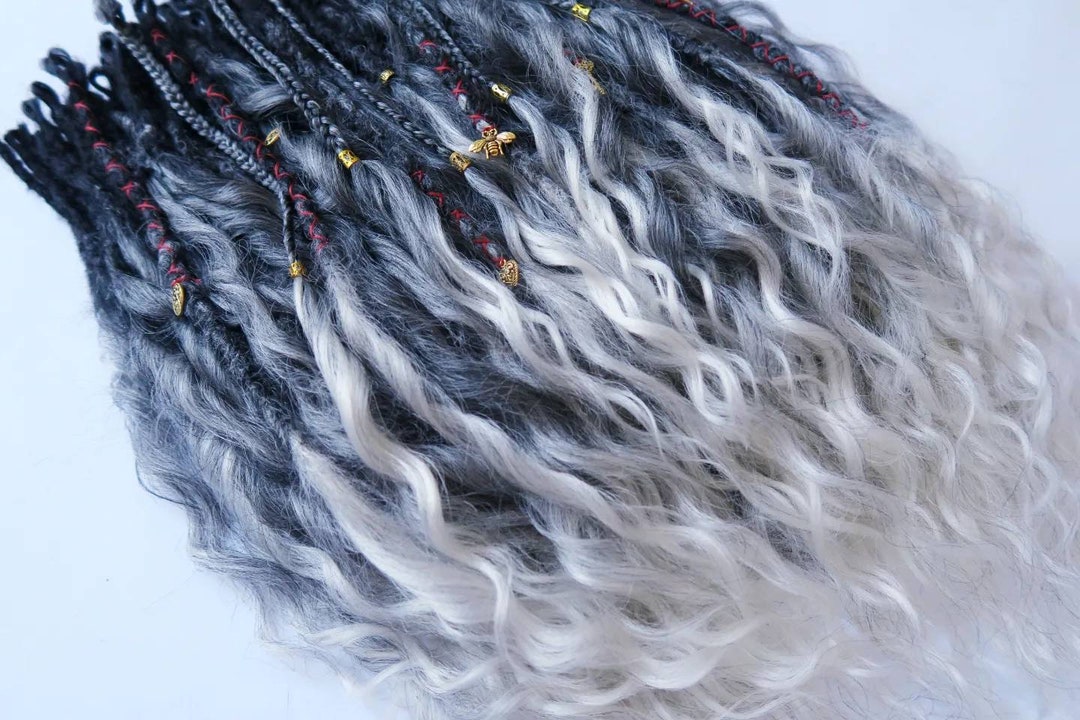 Luxe Hybrid Locks Curly Dreads / Wavy Dreadlocks. Custom - Etsy