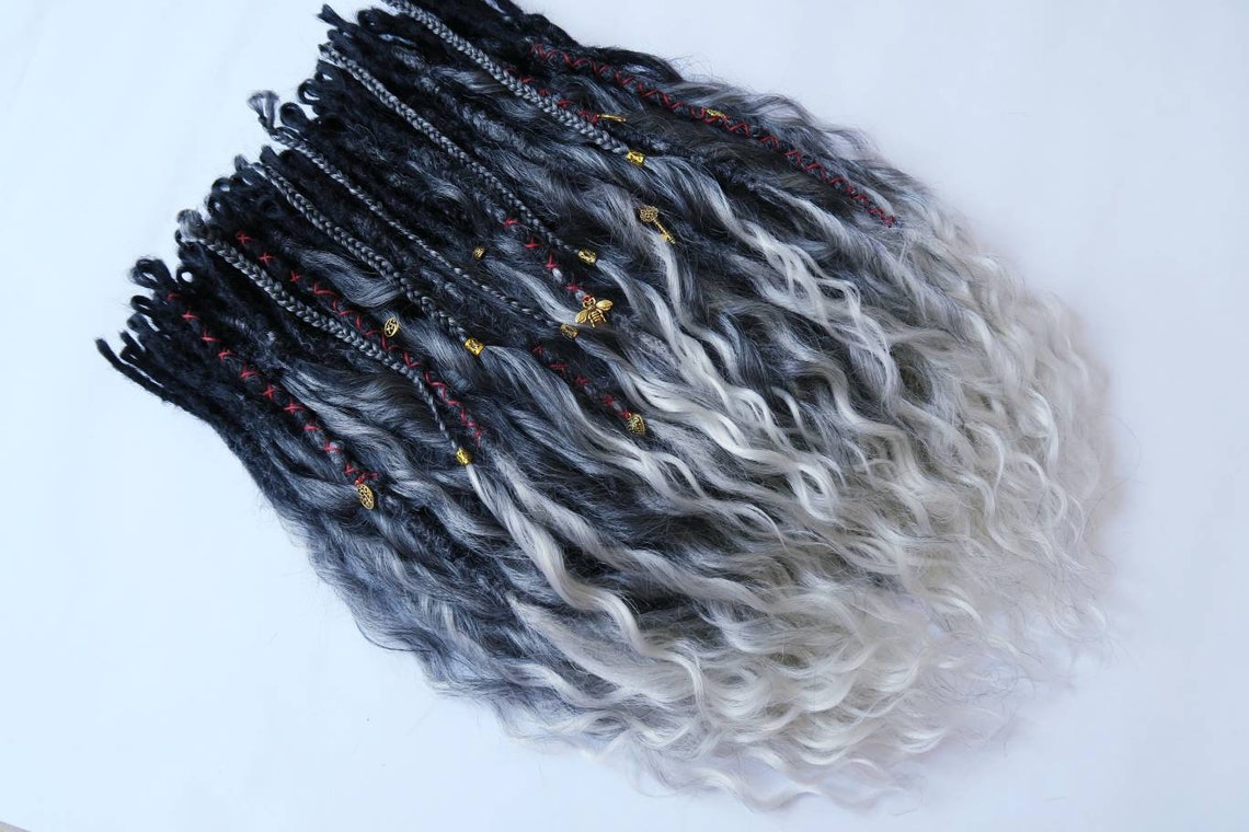 Luxe Hybrid Locks Curly Dreads / Wavy Dreadlocks. Custom | Etsy