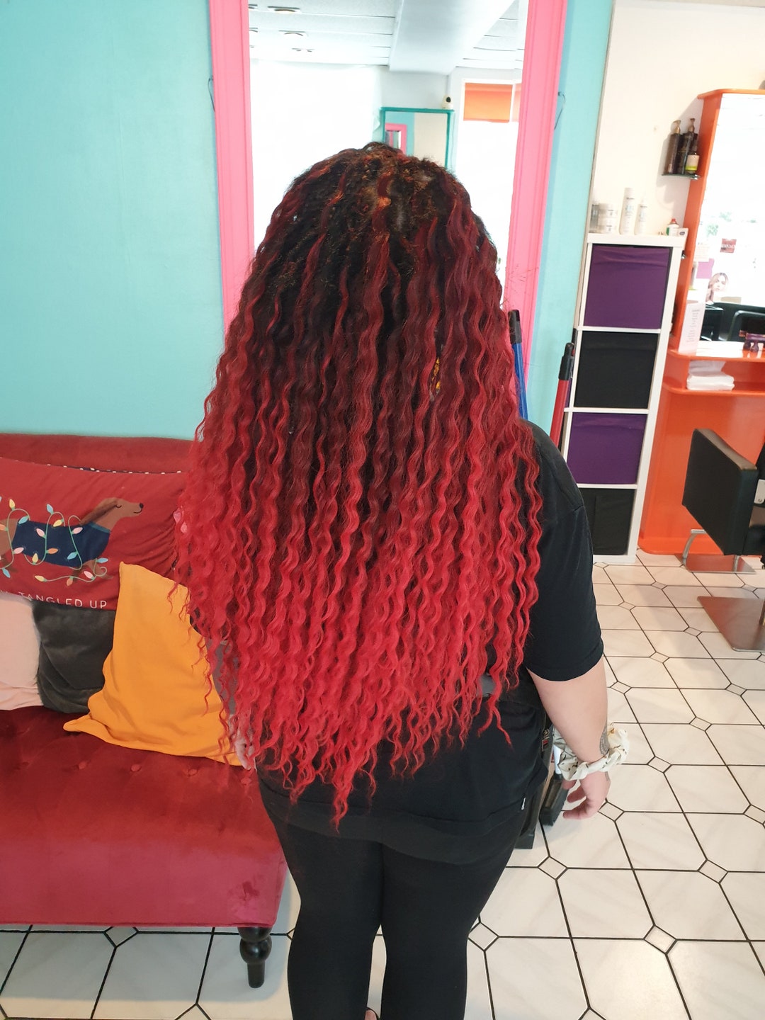 Hybrid Locks Curly Dreads / Wavy Dreadlocks. Custom Made to Order in ...