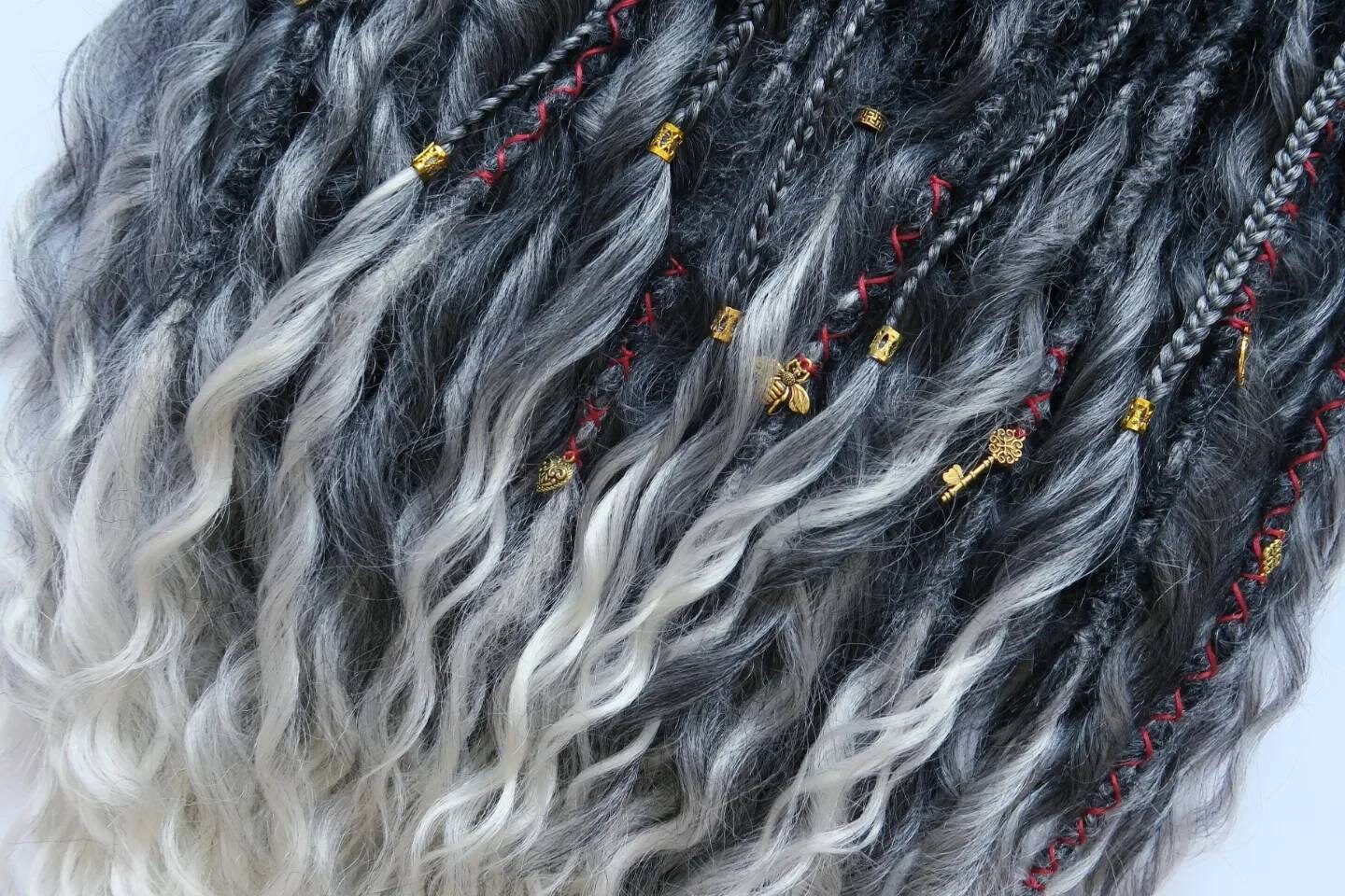 Luxe Hybrid Locks Curly Dreads / Wavy Dreadlocks. Custom | Etsy