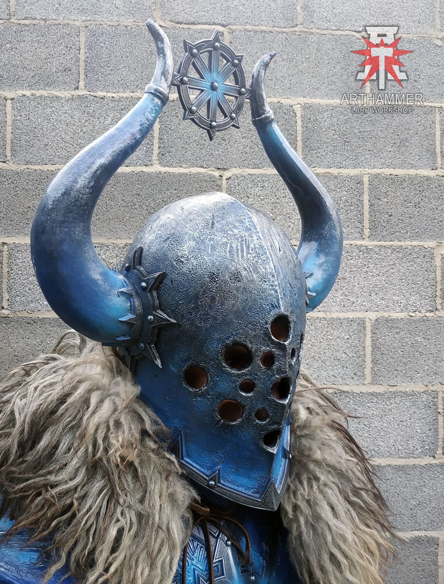 Tzeentch helmet Chaos head armor LARP helmet Fantasy Armor | Etsy