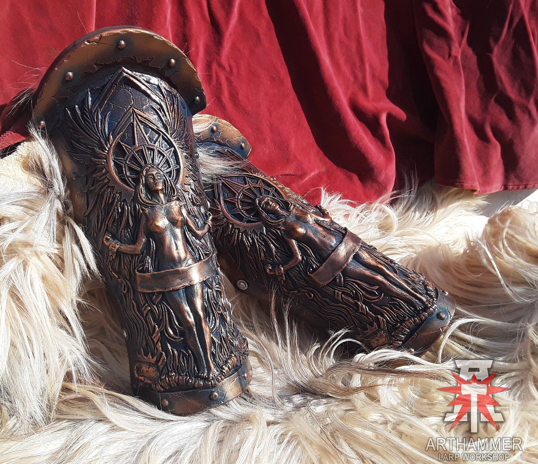 Fantasy Paladin Bracers Knight Cosplay Medieval Armlets | Etsy