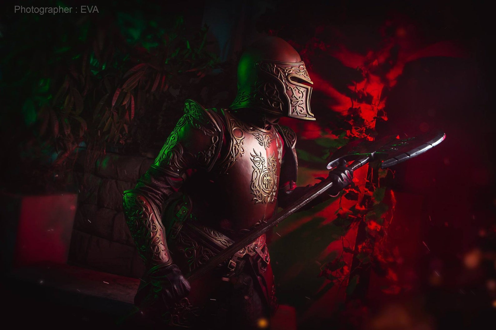 Red Knight Helmet LARP and Cosplay Armour Warrior Head | Etsy