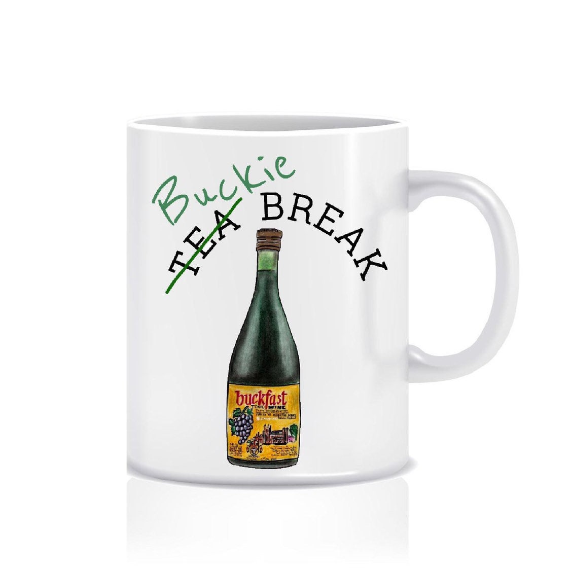 Buckfast Mug / Funny Buckie Gift / Scottish Secret Santa / Tea Break ...