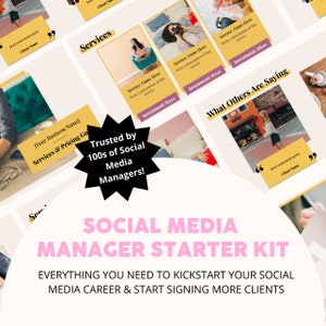 Social Media Manager Starter Kit | Social Media Strategy Template ...