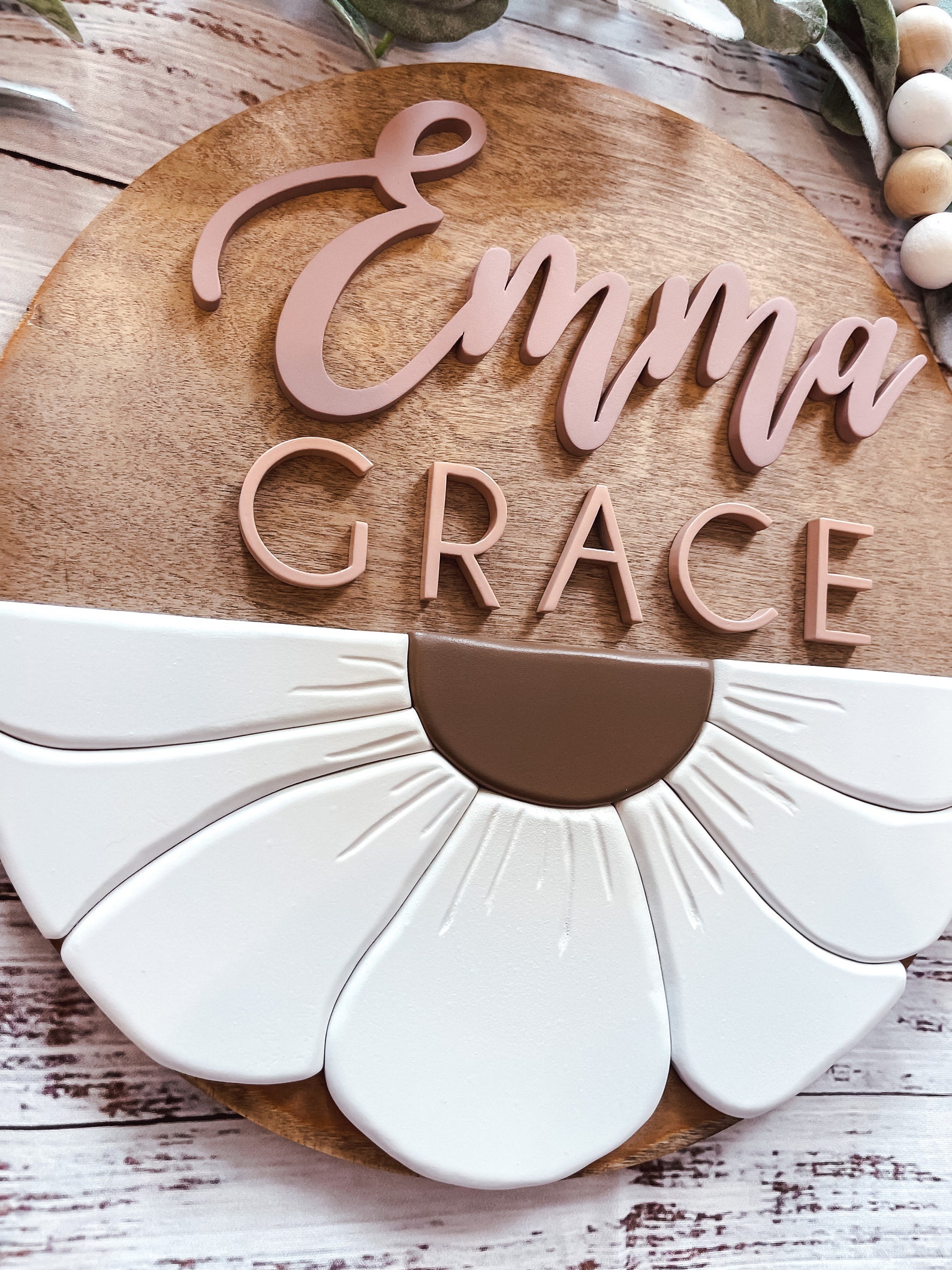 Flower Name Sign Floral Baby Floral Baby Shower Floral Baby - Etsy