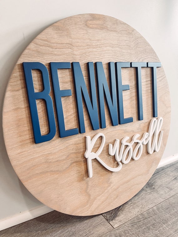 Boy Name Sign Nursery Name Sign Personalized Name Sign for - Etsy