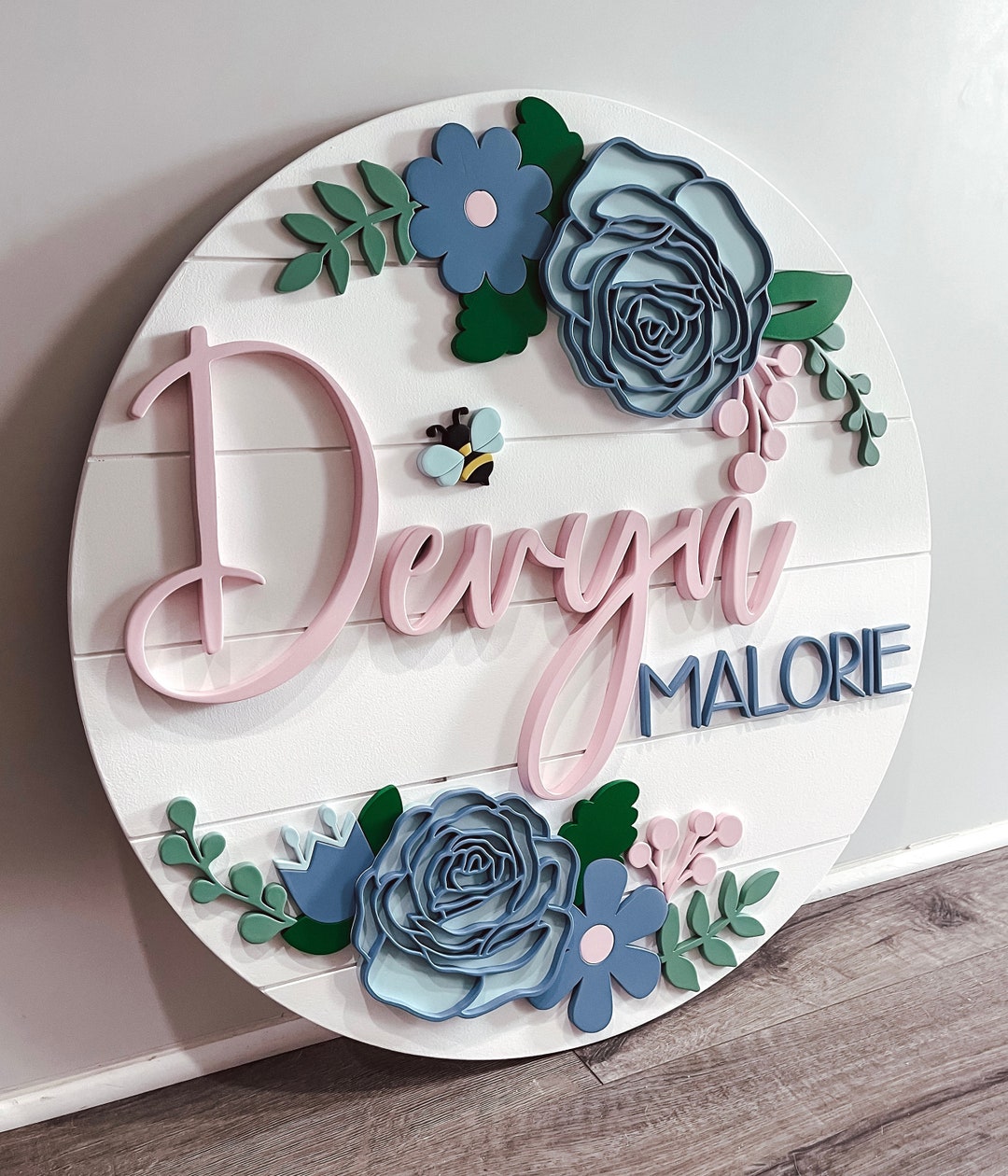 Flower Name Sign, Floral Baby, Floral Baby Shower, Floral Baby Name ...