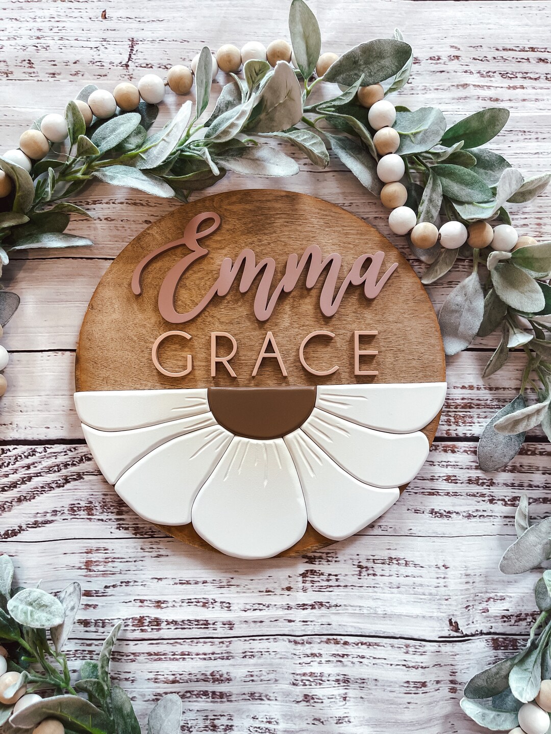 Flower Name Sign, Floral Baby, Floral Baby Shower, Floral Baby Name ...