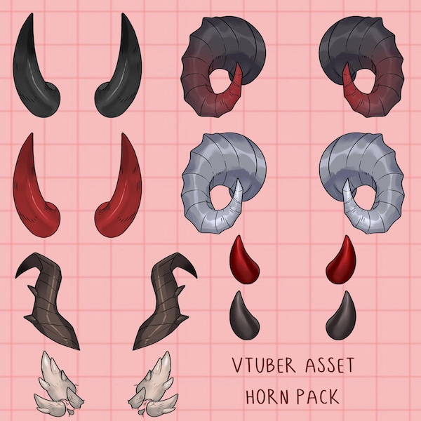 Vtuber Demon Assets - Etsy
