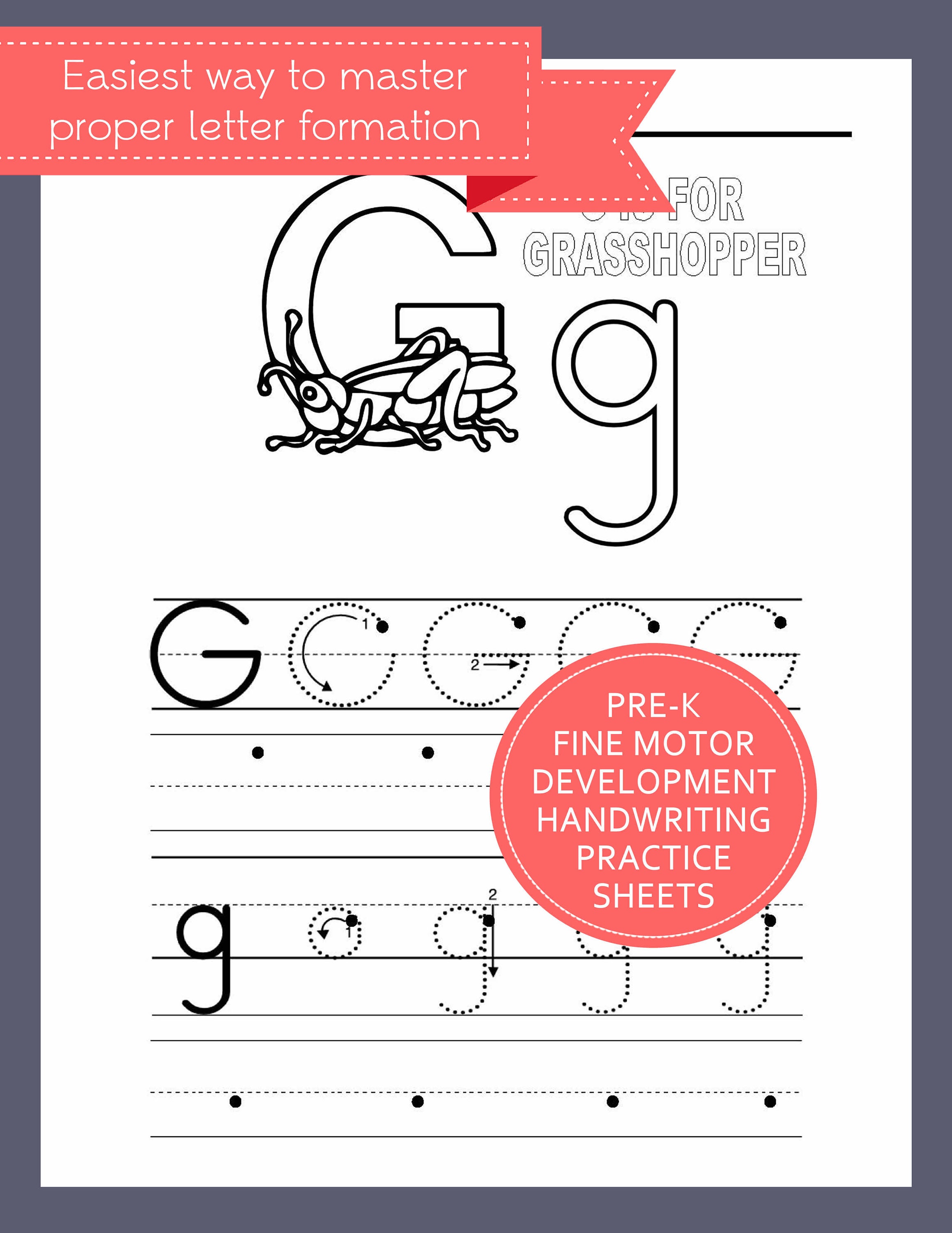 Prek & Kindergarten Handwriting/tracer Starter Dot Alphabet | Etsy