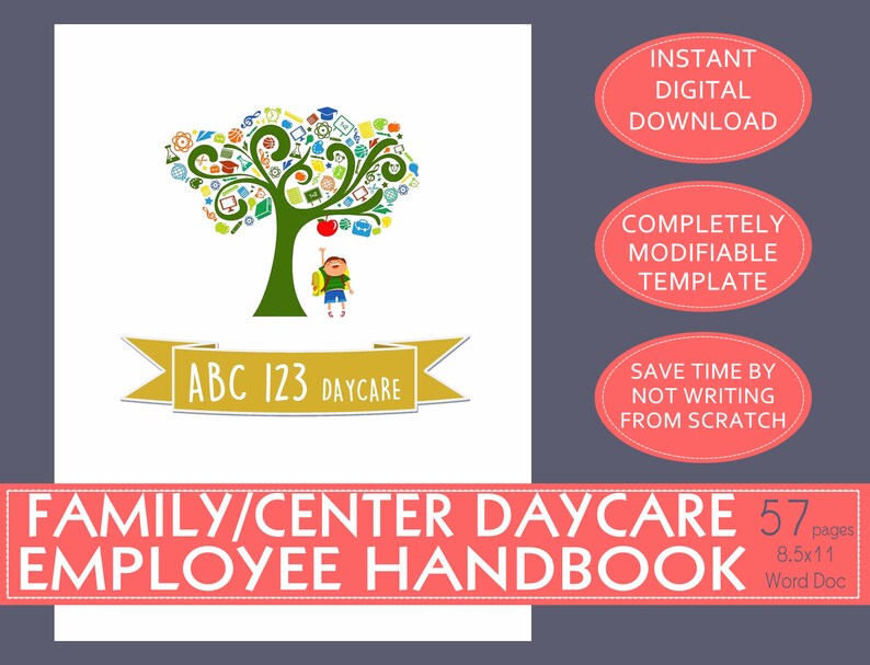 Editable DAYCARE EMPLOYEE HANDBOOK For In Home Centers Etsy Editable DAYCARE EMPLOYEE HANDBOOK For In Home Centers Etsy