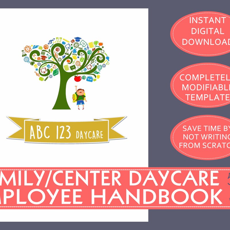 Daycare Employee Handbook - Etsy