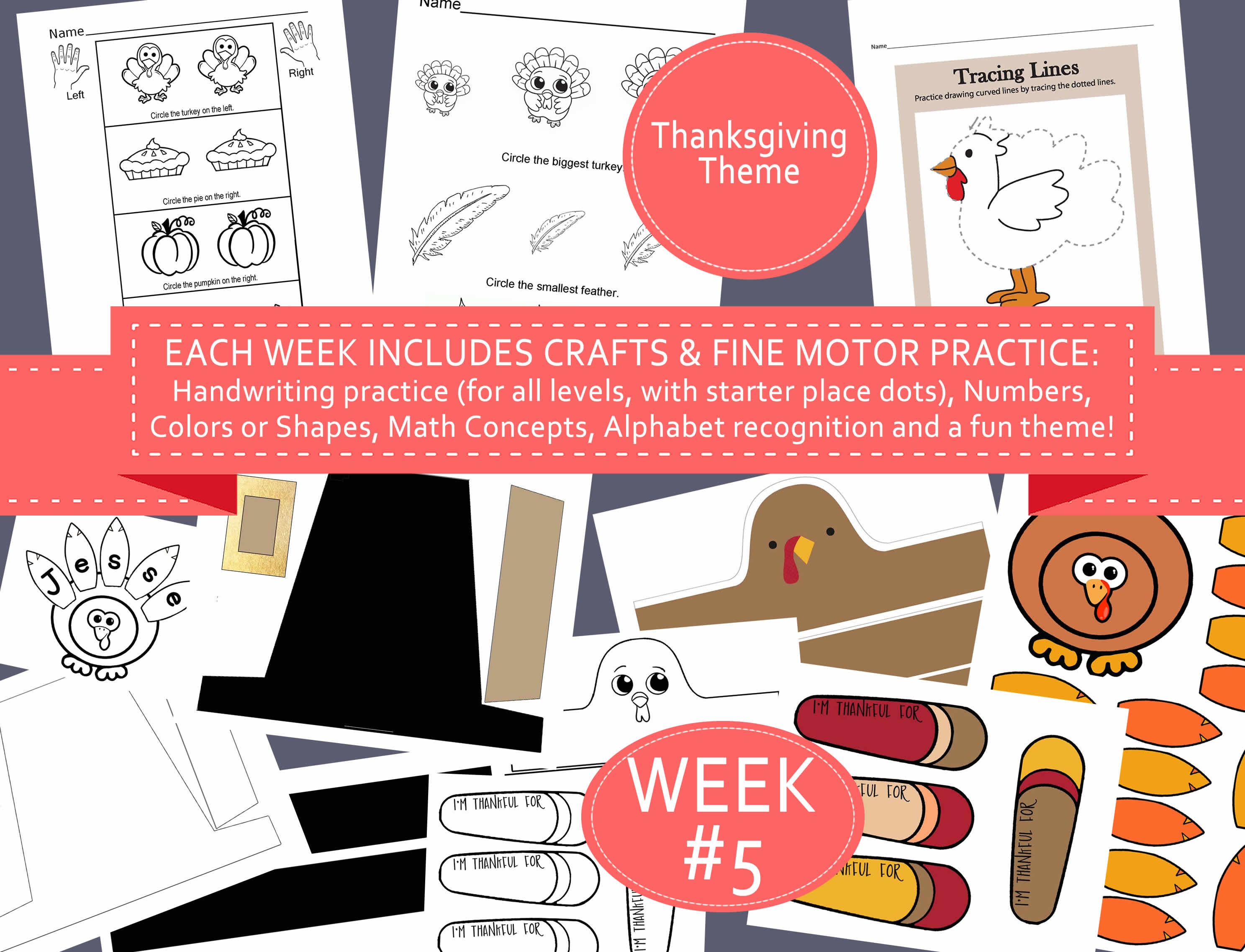BALANCED PRESCHOOL CURRICULUM & November activities: a month | Etsy