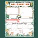 Safari All About Me Poster: Printable Birthday Keepsake (digital ...