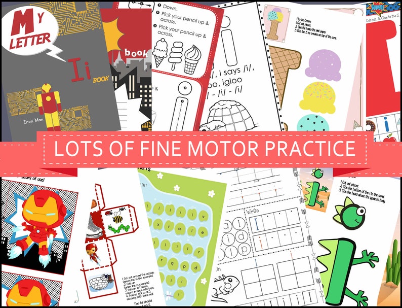 ALPHABET WORKBOOK Superhero Style 260 Pdf's of Conceptual | Etsy