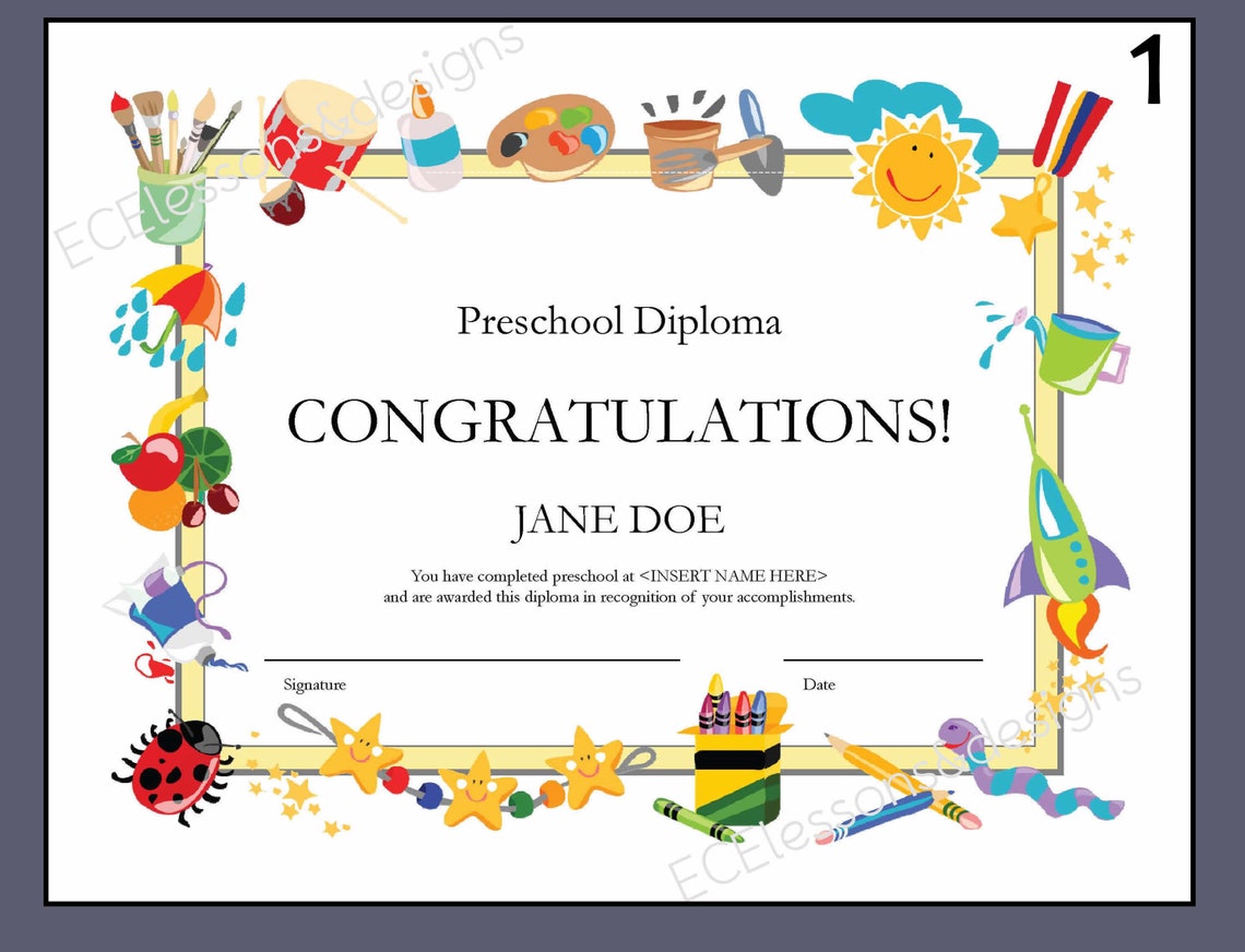 CUSTOM DIPLOMA or CERTIFICATE: Completely Personalize to Your - Etsy