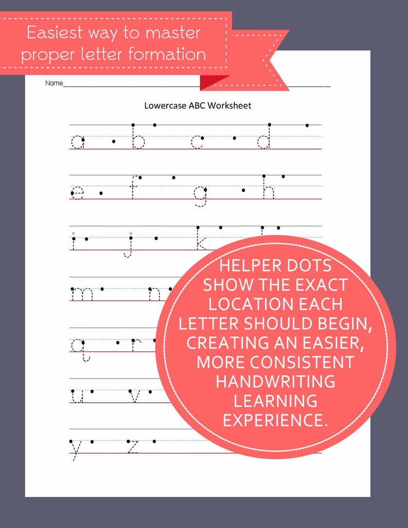 ABC HANDWRITING: Prek & Kindergarten/upper and Lower Case | Etsy