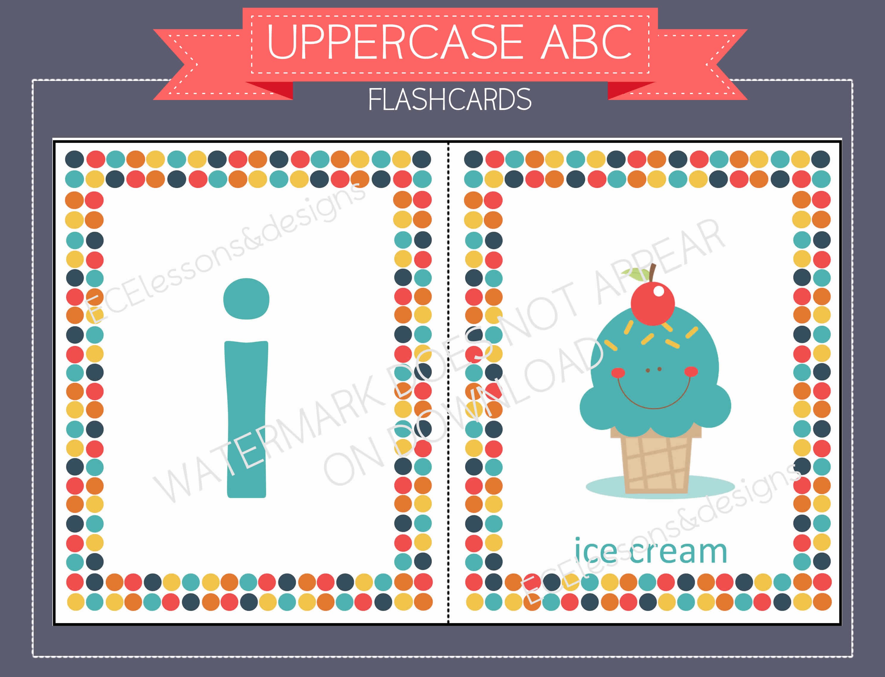 Printable ALPHABET FLASHCARDS ABC flashcards Lowercase | Etsy