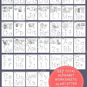 Handwriting Set Bundle; Beginner, Preschool, Prek Kindergarten Tracer ...