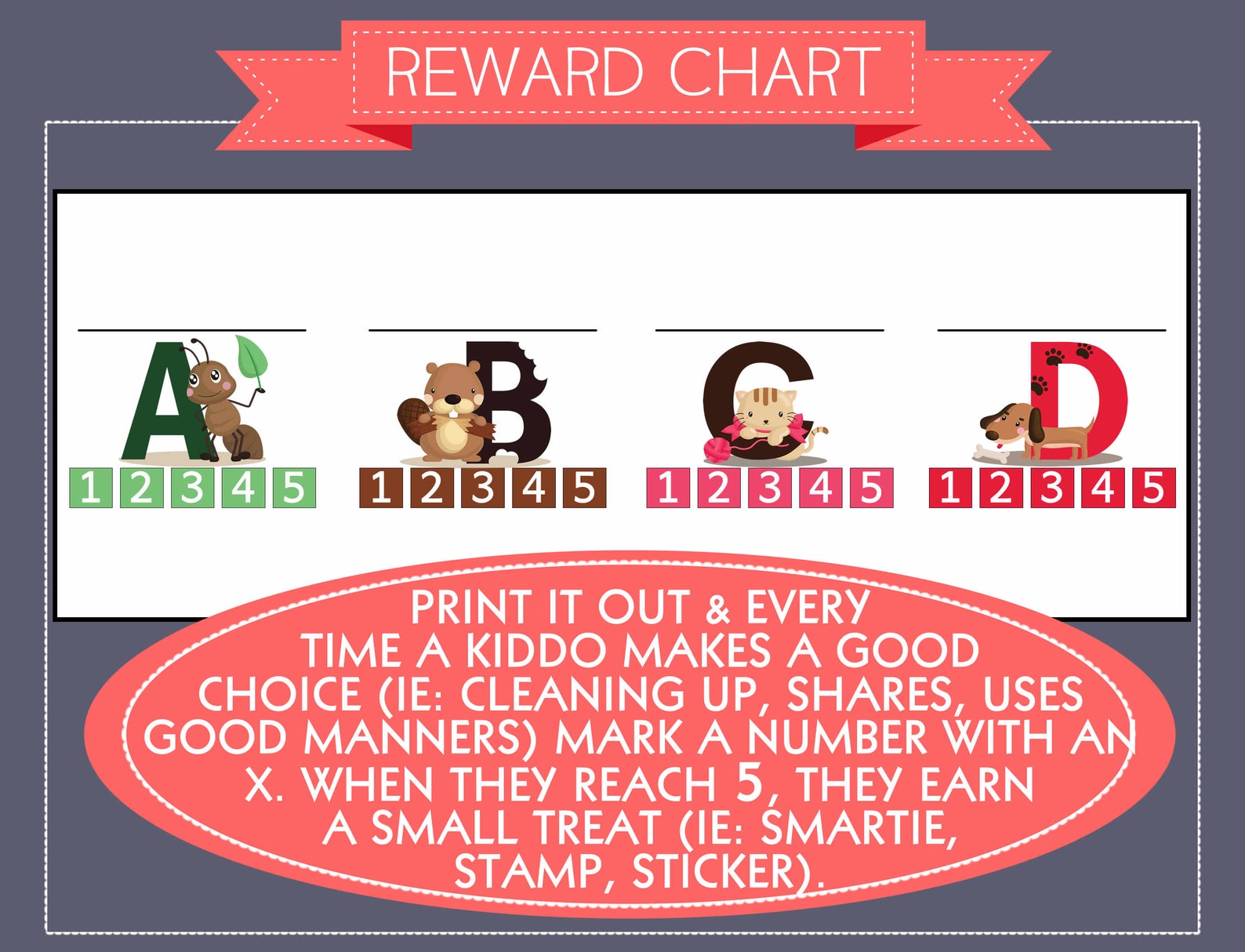 REWARD Chart/classroom Management Tool/technique for - Etsy