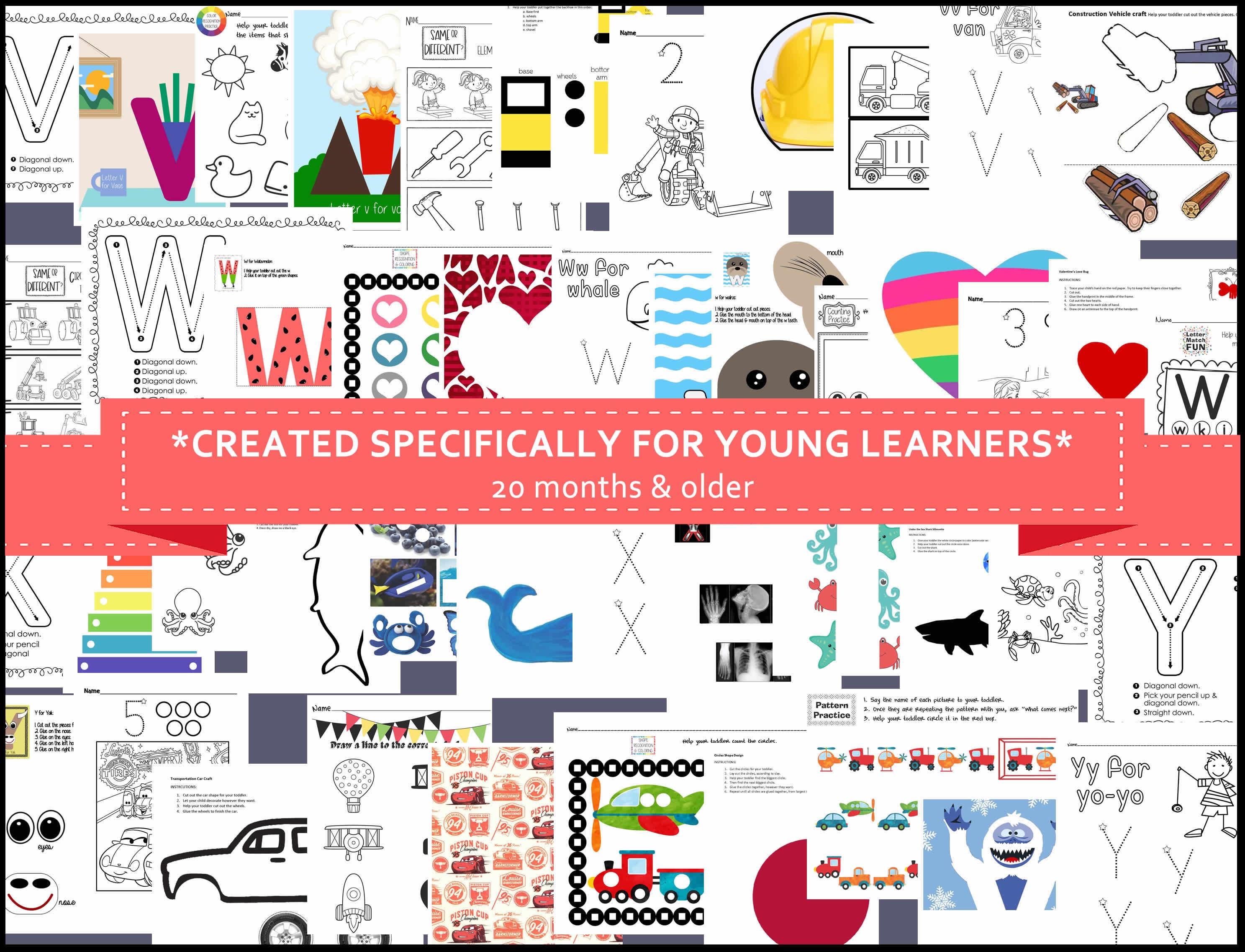 Toddler Curriculum: 52 Weeks of Crafts & Worksheets (digital Download ...
