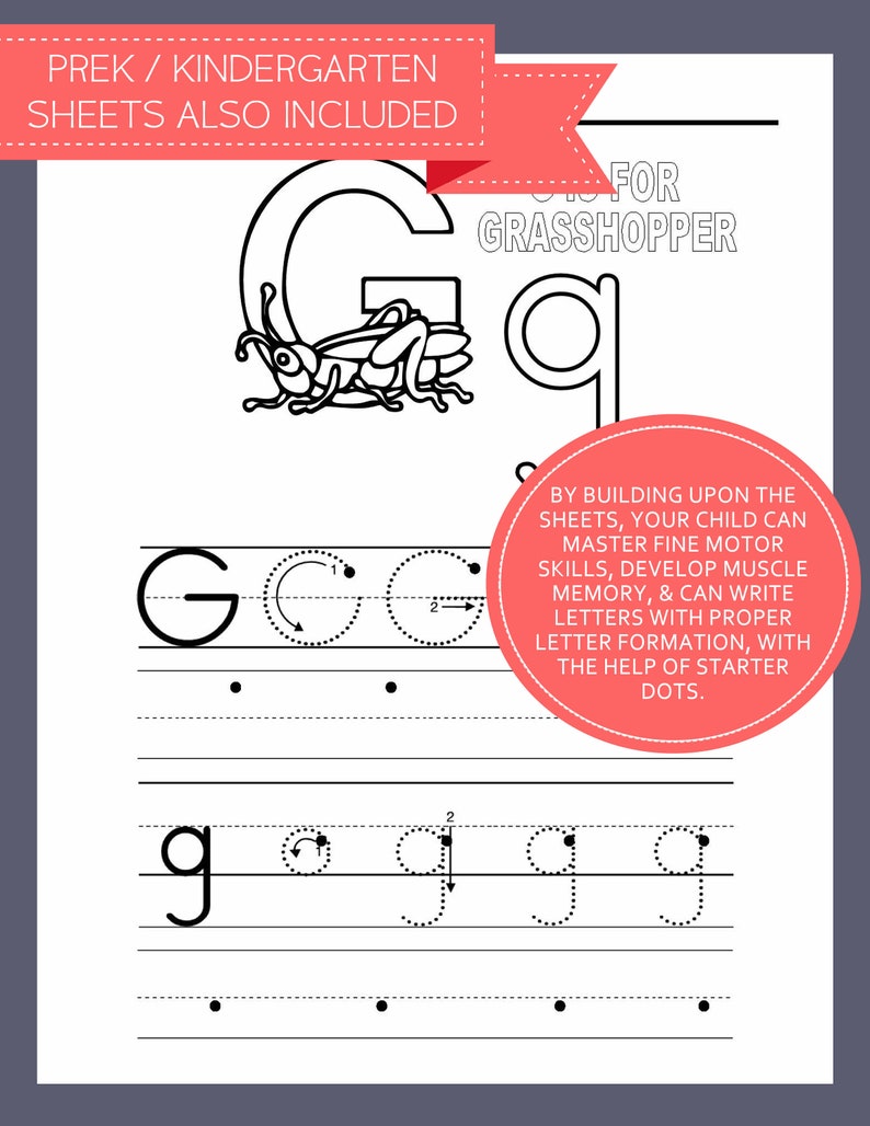 Handwriting Set Bundle Beginner Preschool Prek Kindergarten | Etsy