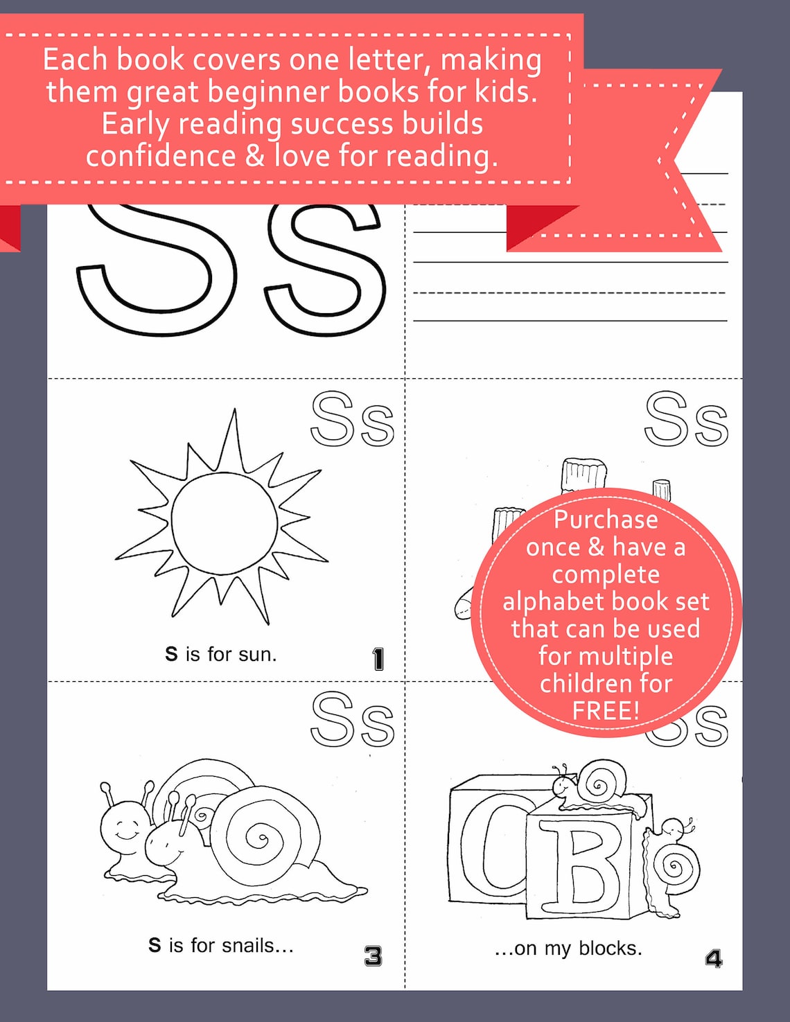 ALPHABET BOOK SET for Beginner Readers: Rhyming Instant - Etsy