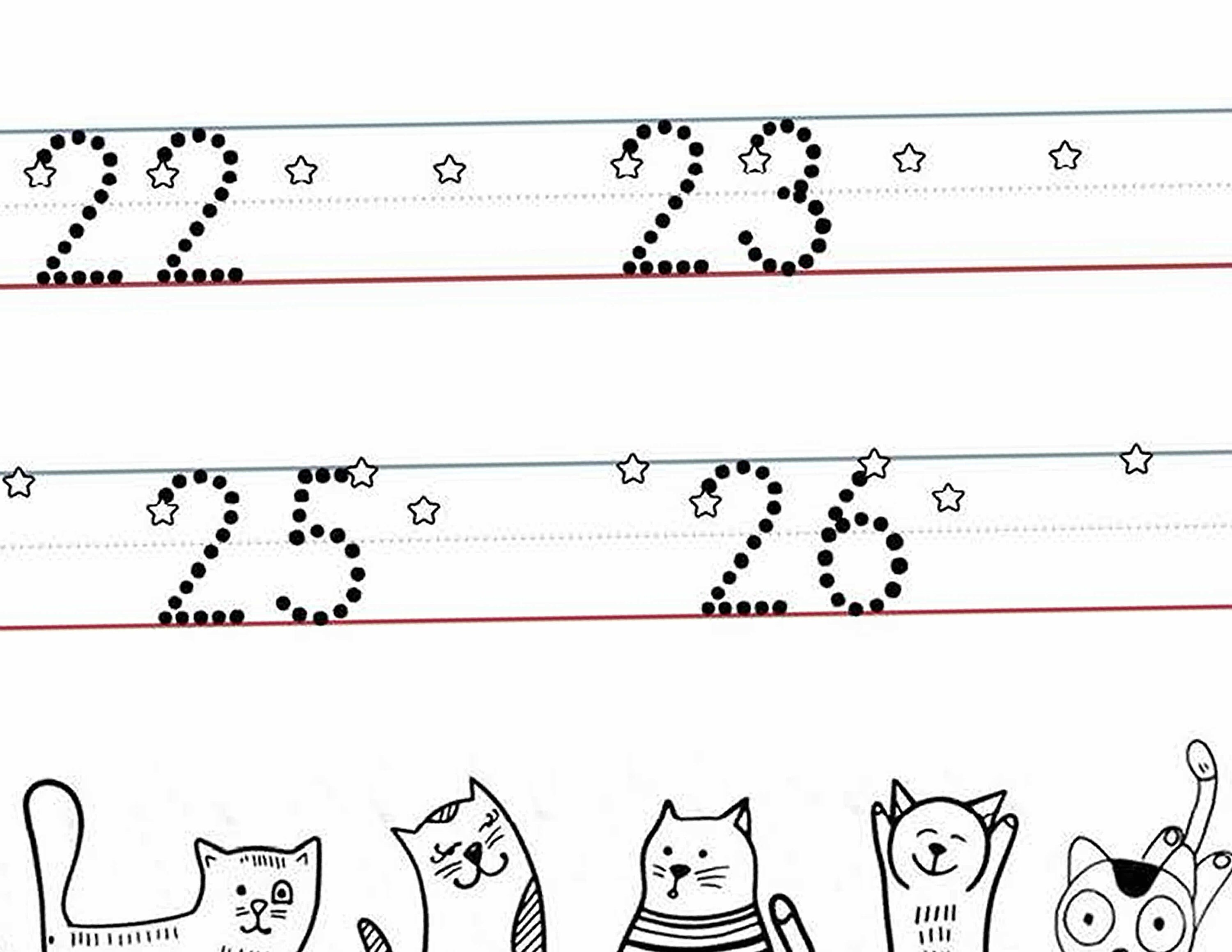 NUMBER HANDWRITING SET 1-26: Prek Kindergarten/numbers 1-26 - Etsy