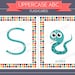 Printable ALPHABET FLASHCARDS, ABC Flashcards,uppercase,double Sided ...