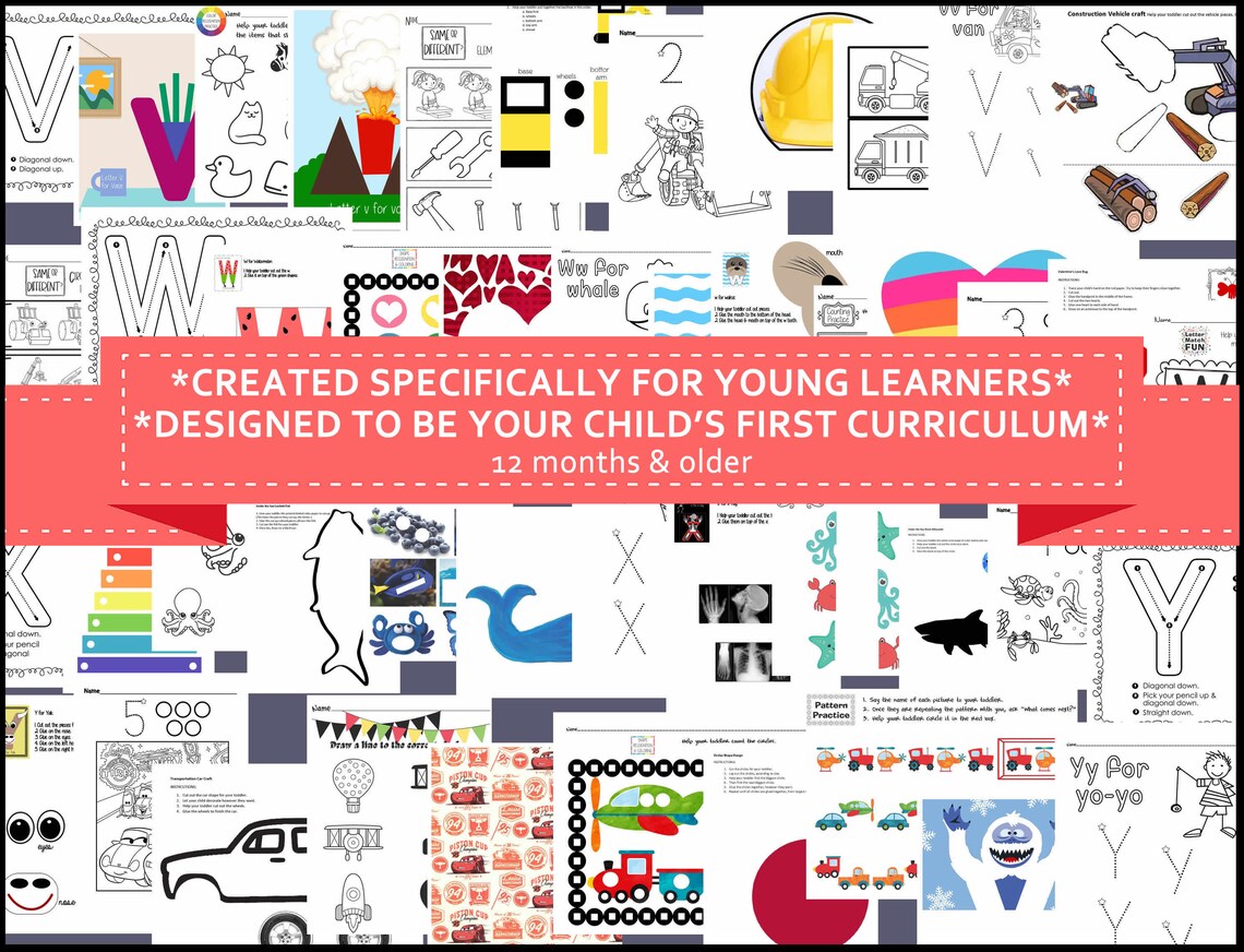 BALANCED TODDLER CURRICULUM Full Year 52 Weeks of Conceptual - Etsy