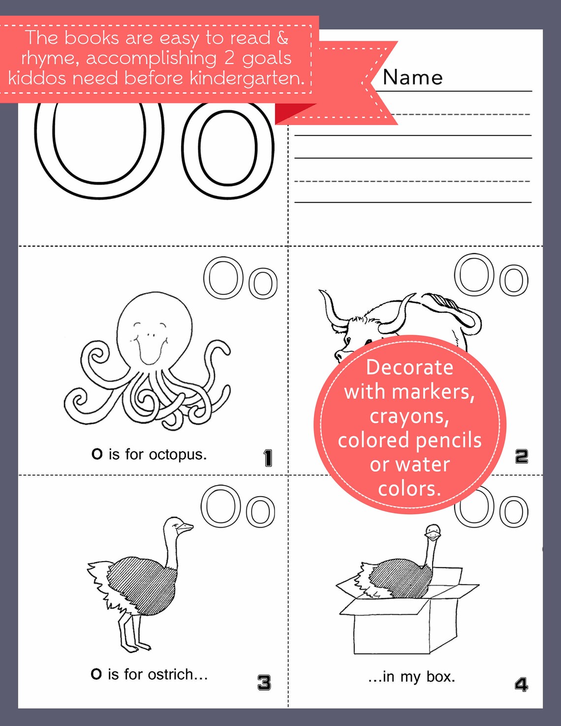 ALPHABET BOOK SET for Beginner Readers: Rhyming Instant - Etsy