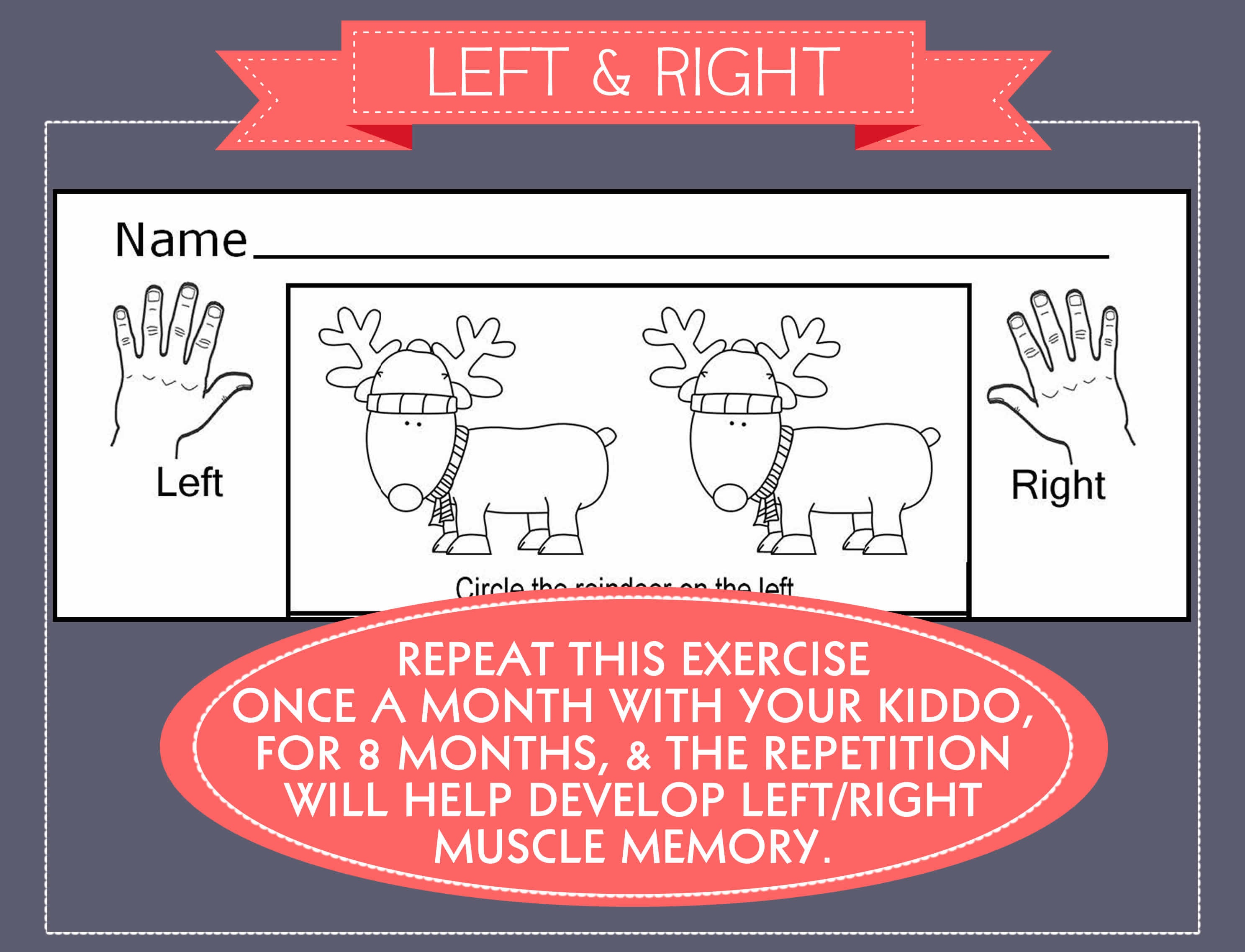 LEFT & RIGHT Concepts WORKSHEET preschool/ Daycare /child - Etsy