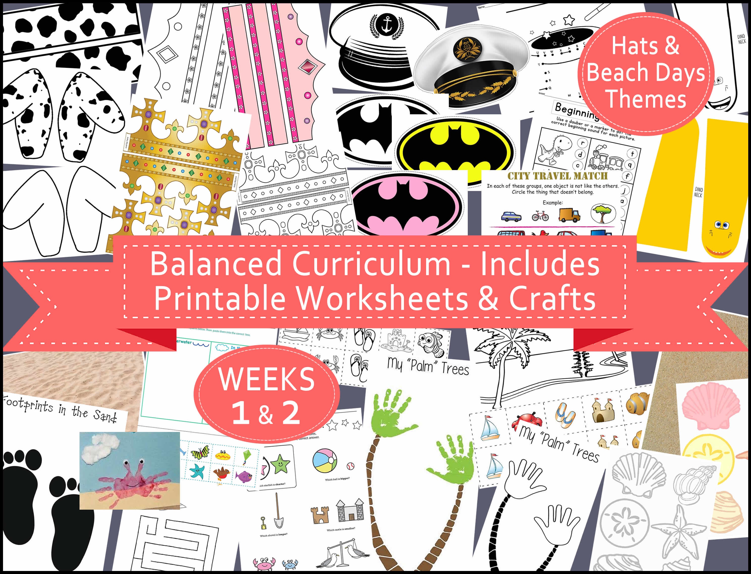 Summer Preschool Curriculum: June-august Activities (printable) - Etsy