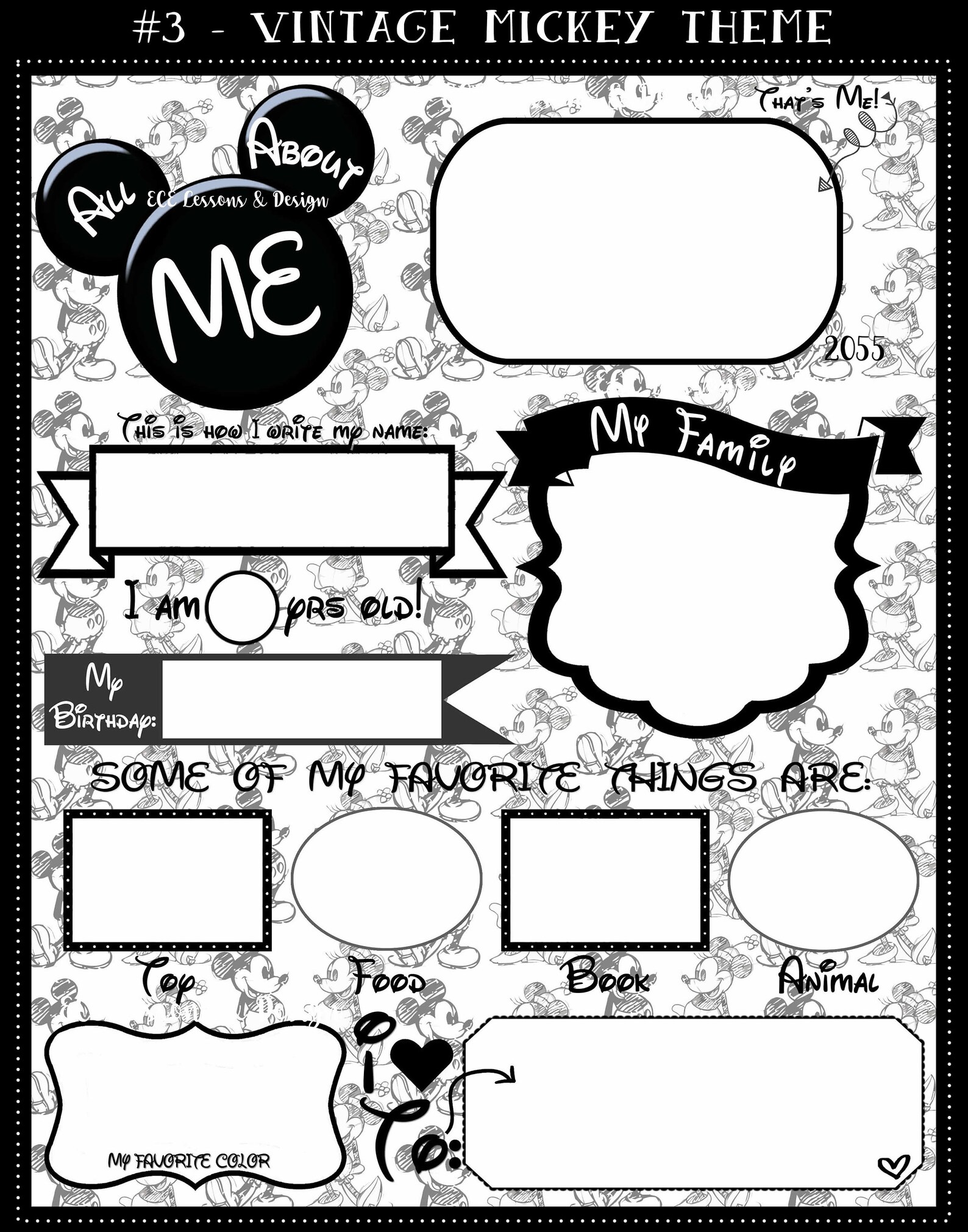 Custom ALL ABOUT ME Poster Modern Personalized Sign Printable - Etsy UK