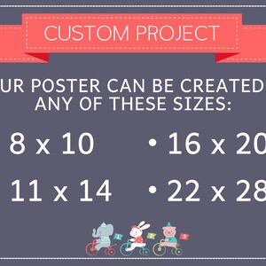 Custom ALL ABOUT ME Safari Themed Poster: 8x10, 11x14, 16x20, 11x28 ...