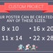 Custom ALL ABOUT ME Safari Themed Poster: 8x10, 11x14, 16x20, 11x28 ...