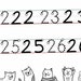 NUMBER HANDWRITING SET 1-26: Prek, Kindergarten/numbers 1-26 Practice ...