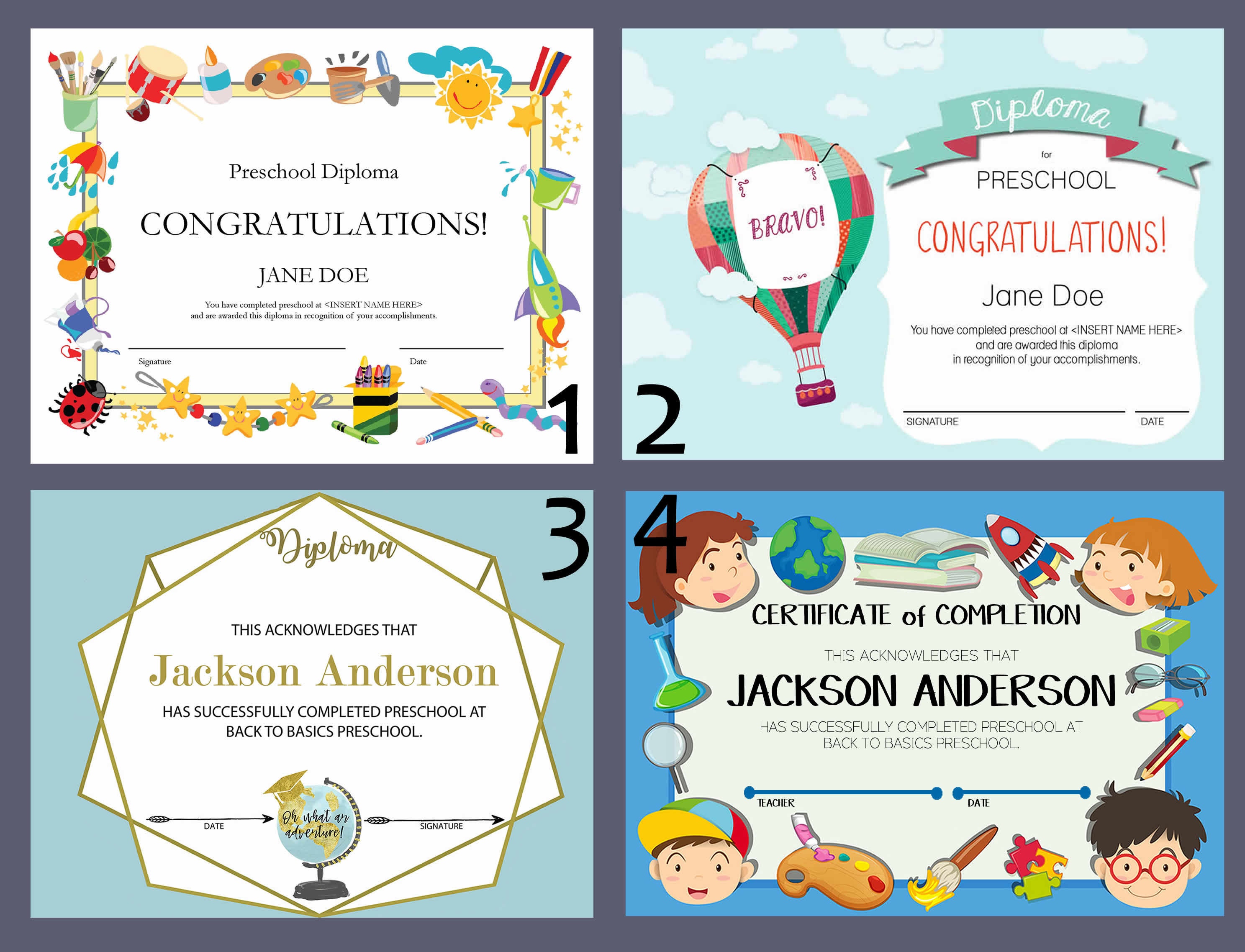 CUSTOM DIPLOMA or CERTIFICATE: Completely Personalize to Your - Etsy