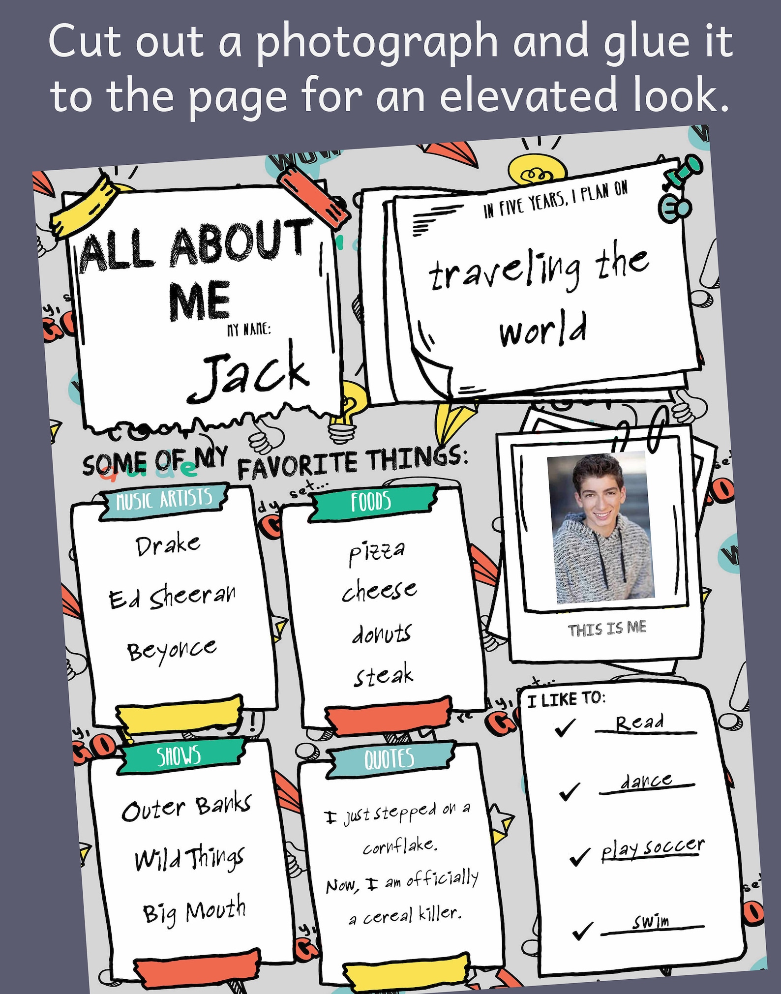 ALL ABOUT ME Tween/teen/adult Themed 8x10 11x14 16x20 - Etsy