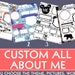 Custom ALL ABOUT ME Poster Modern Personalized Sign, Printable in 8x10 ...