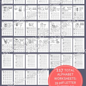 Handwriting Set Bundle; Beginner, Preschool, Prek Kindergarten Tracer ...