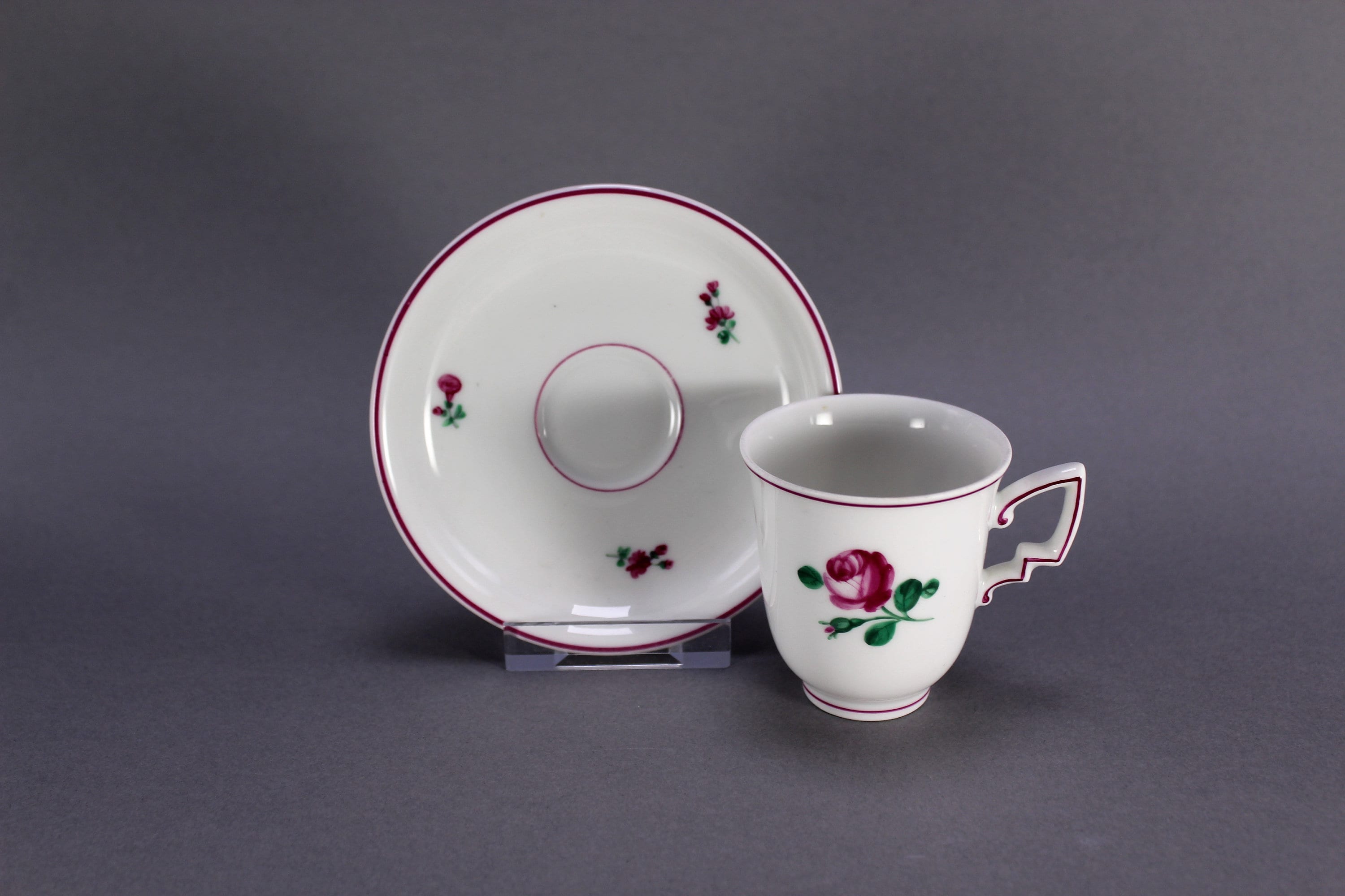 Augarten Wien Austria Lovely Porcelain Cup with Saucer | Etsy