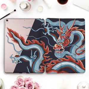 Dragon iPad Case Vintage iPad Pro 11 12.9 10.5 Japan iPad 9.7 6th 2018 ...