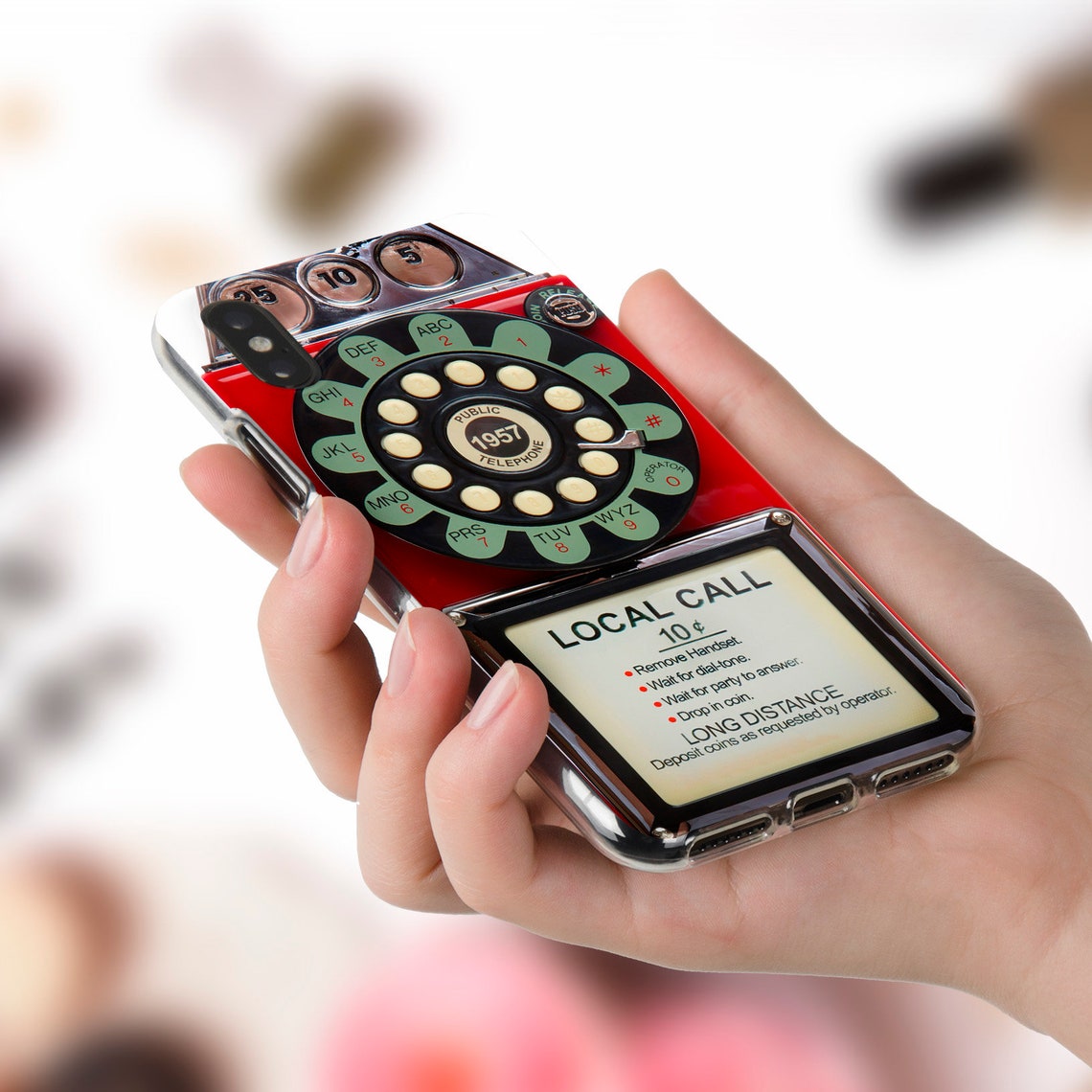 Vintage iPhone Case for iPhone 11 Pro Max XR X XS Retro iPhone 8 Plus 7 ...